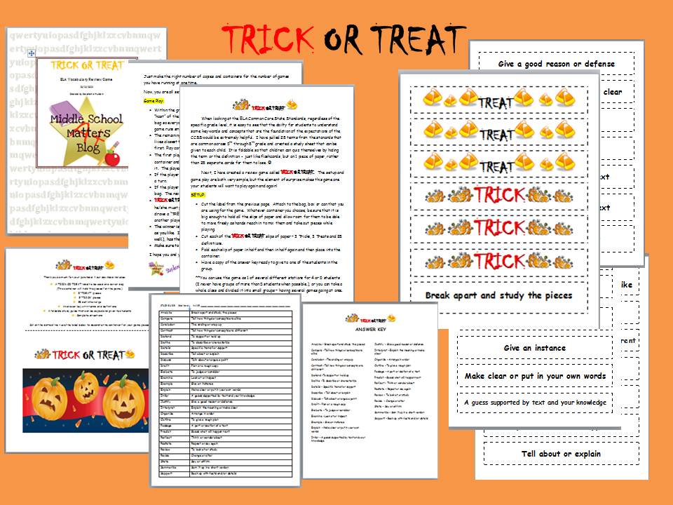 Middle School Matters Blog: Trick or Treat