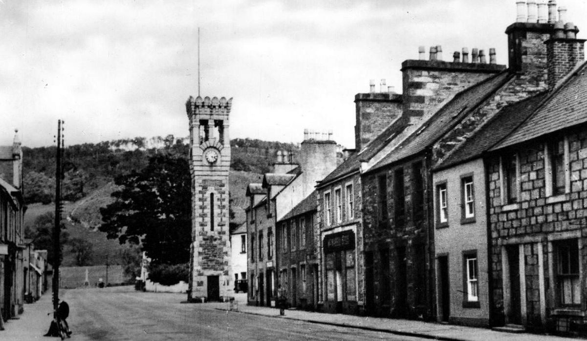 Tour Scotland: Old Photograph High Street Gatehouse of Fleet Scotland
