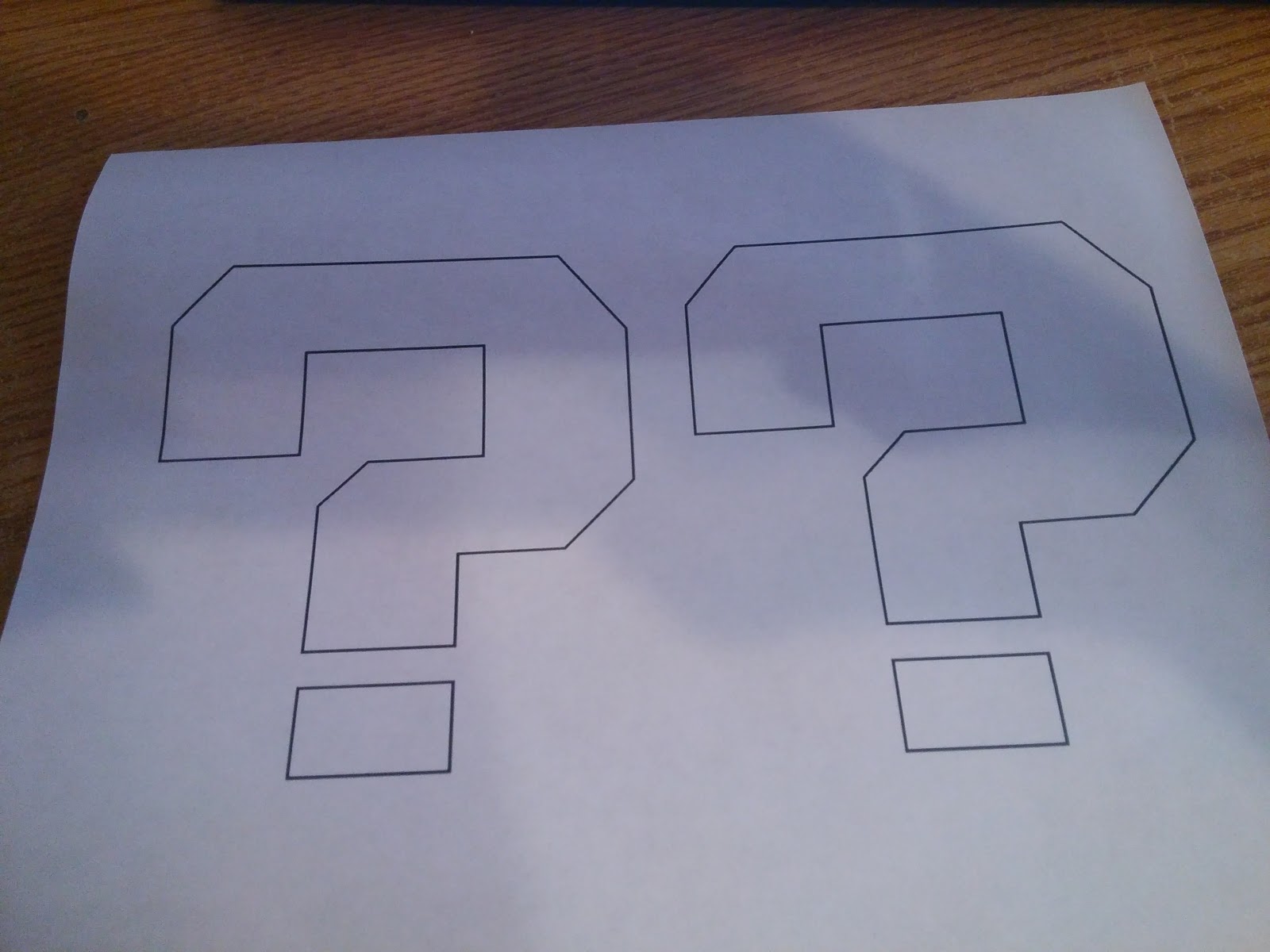 Samantha's Crafts & Ideas Blog: Super Mario Gift Box: Question Mark Block