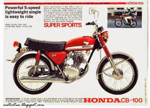 Honda CB Generasi Pertama di Indonesia - Honda CB 100 Series | Motor Tuo