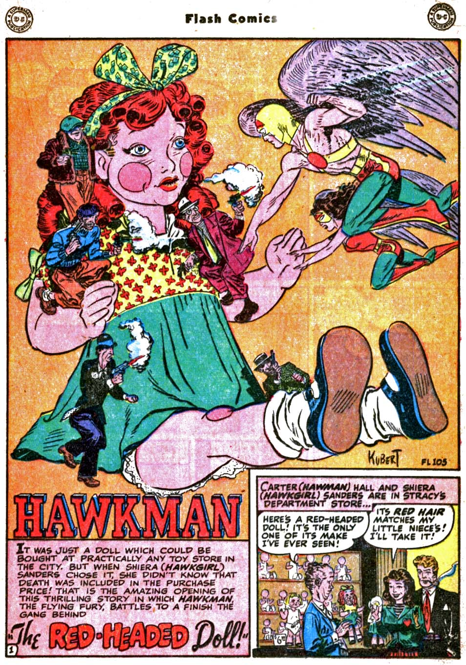 Four-Color Shadows: Hawkman-Joe Kubert-1948