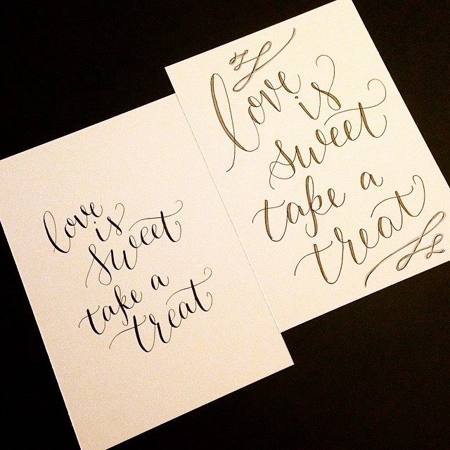 wisp + whim: Wedding Wednesdays : Hand-lettered Signs & Cards