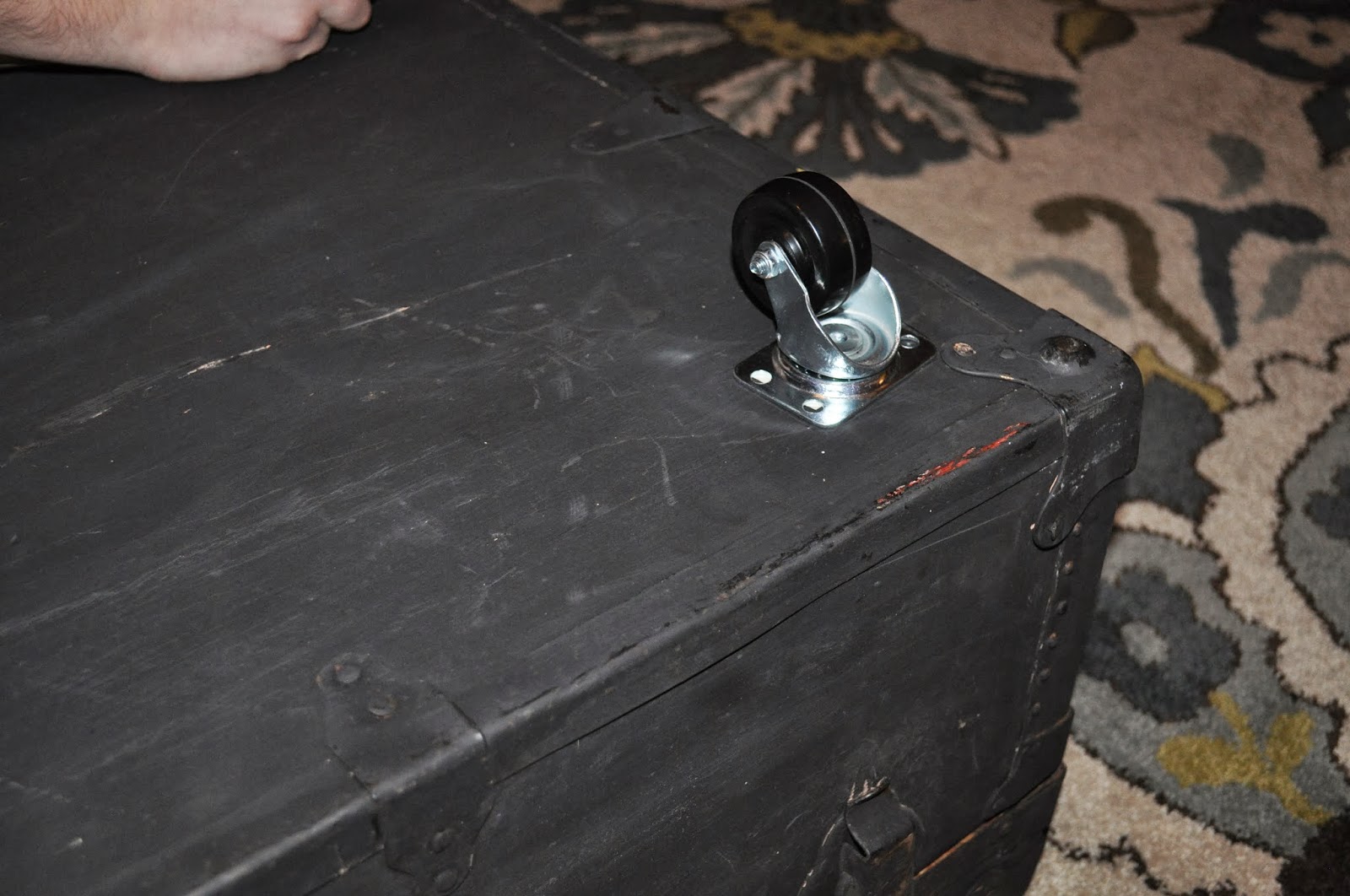 Carri Us Home: $5 Trunk Project: Adding Casters