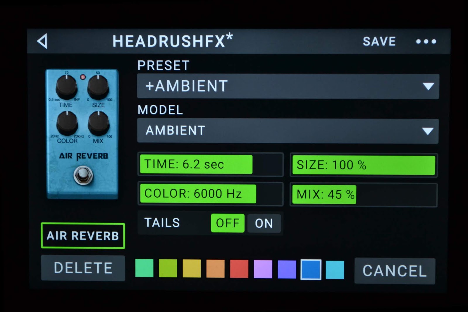 Headrush FX: Air Reverb