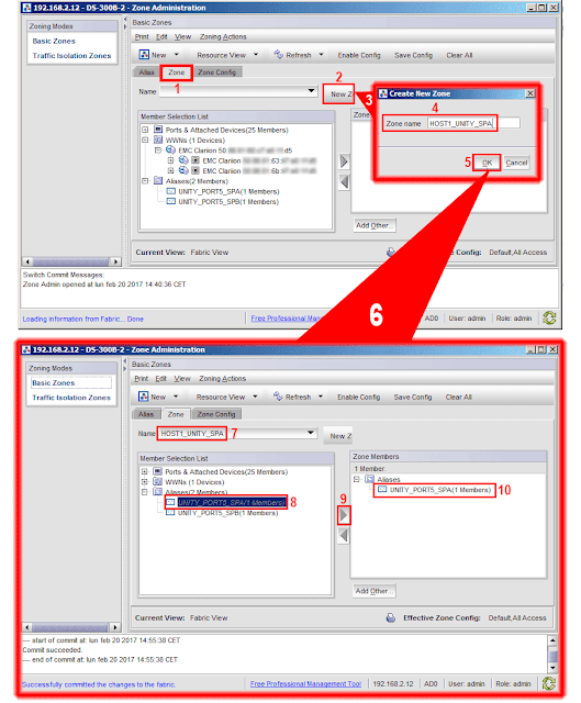 Pantallazos.es: EMC Connectrix DS-300B - Configuración de Zoning Parte 2