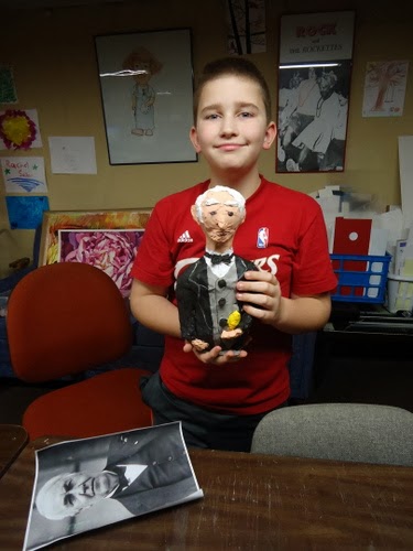Barb's Daily Creations: Ryan and his Thomas Edison Bio-Bottle Sculpture
