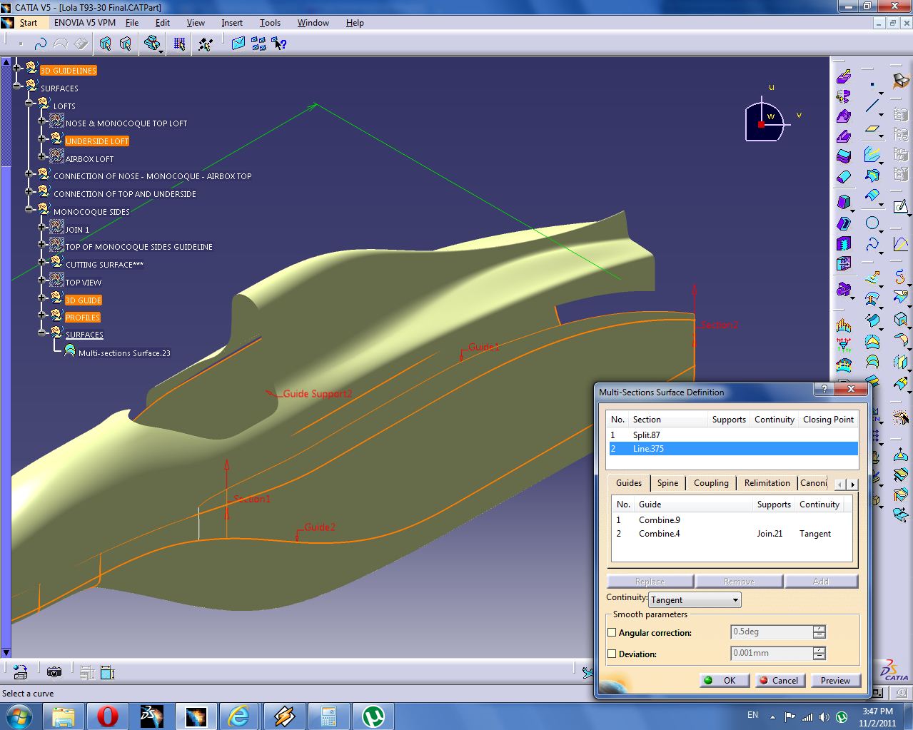 Scratchbuilding a 1/20 scale F1 replica: F1 car design in Catia V5 xiv