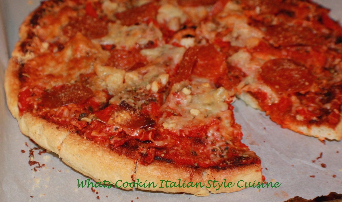 Italian Pepperoni Pizza Recipe | What's Cookin' Italian Style Cuisine