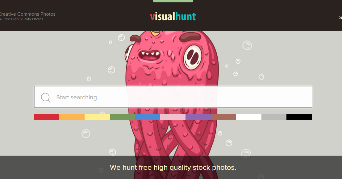 Todo está en la nube: Imágenes Creative Commons en Visual Hunt