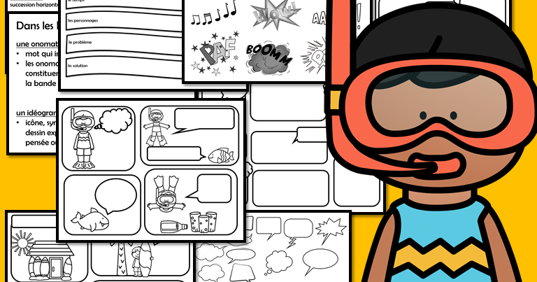 la classe de caro.: BANDES DESSINÉES Écriture créative - ÉTÉ