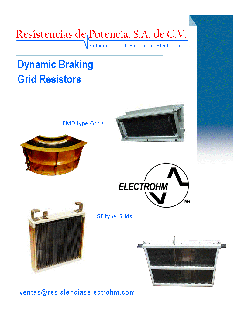 Resistencias de Potencia : Dynamic Braking Grid Resistor