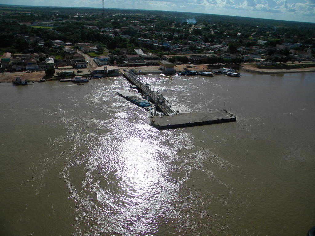 2012: Vista aérea da cidade de HUMAITÁ - AM