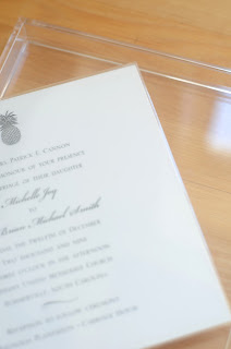 IRON & TWINE: Upcycled Wedding Invitation ~ Lucite Tray