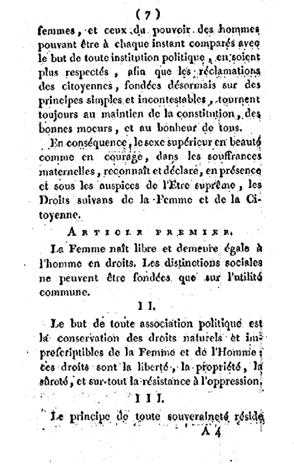 Araucaria: OLYMPE DE GOUGES : UNE FEMME CONTRE LA TERREUR