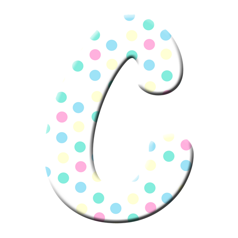 GRANNY ENCHANTED'S BLOG: "Pastel Dots" PNG Free Scrapbook Alphabet