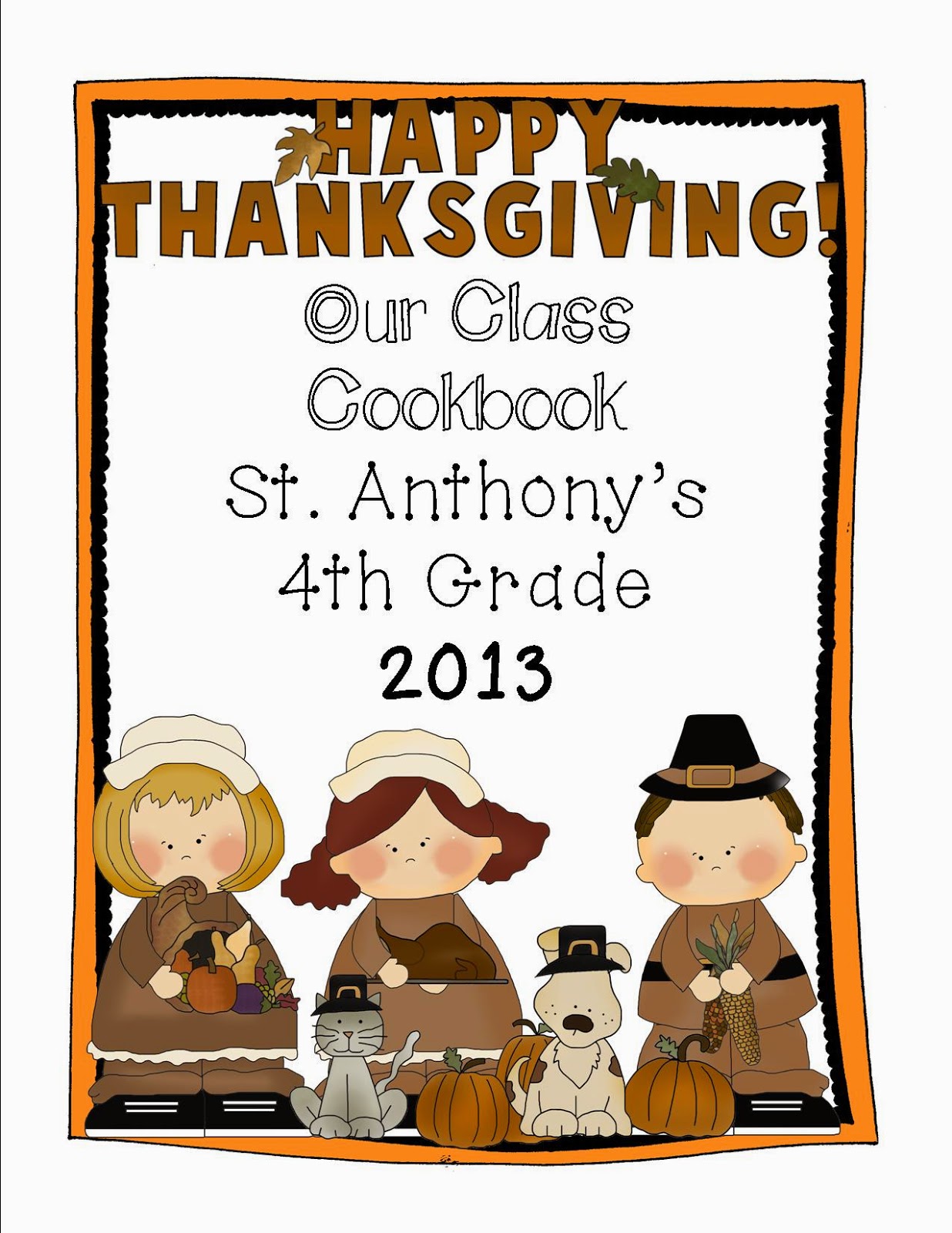 Once Upon a Creative Classroom: A Thanksgiving Class Recipe Book and a ...