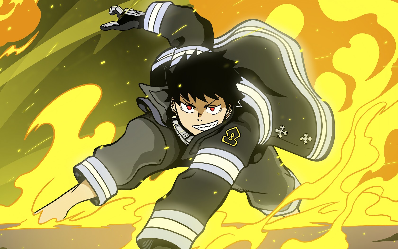 Fire Force, Shinra Kusakabe, Flame, 4K, #2 Wallpaper PC Desktop