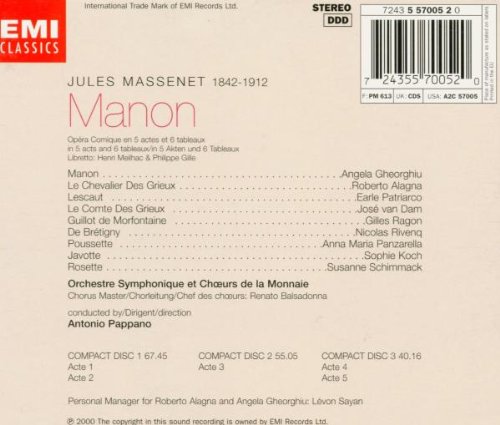 afina tus oidos: Massenet - Manon / Gheorghiu, Alagna, Patriarco, van ...