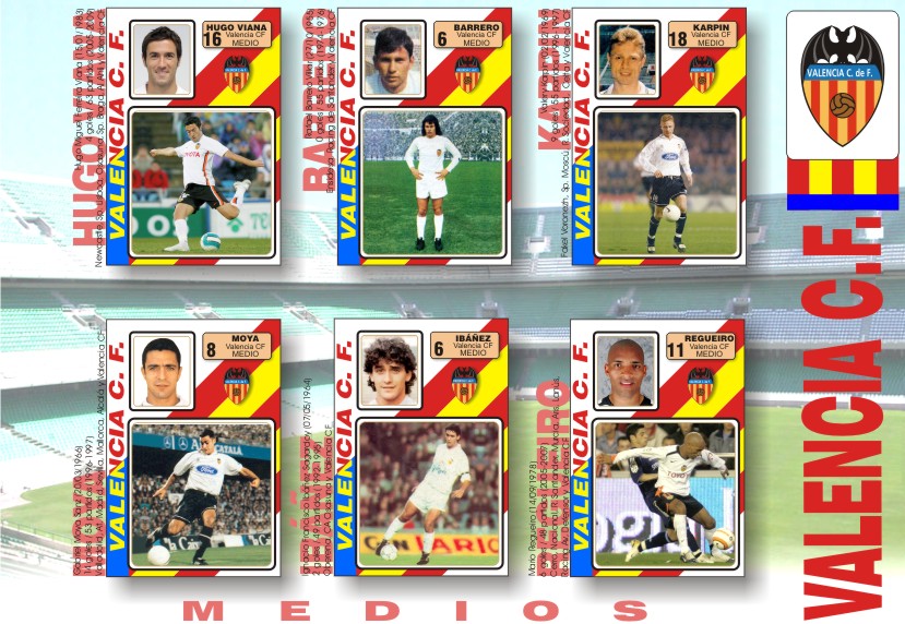 cromoshistoricos: Entrega semanal Valencia CF color pag 31 a 33