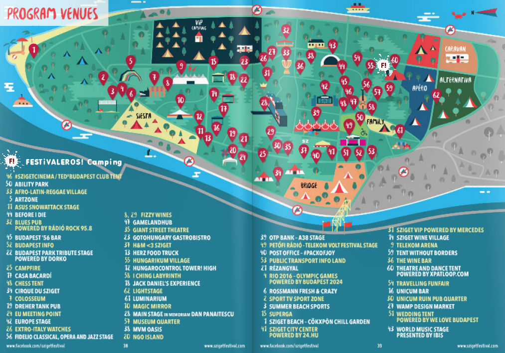 #Festivales2016. ¿Preparados para Sziget? Mapa Festivalero y ...