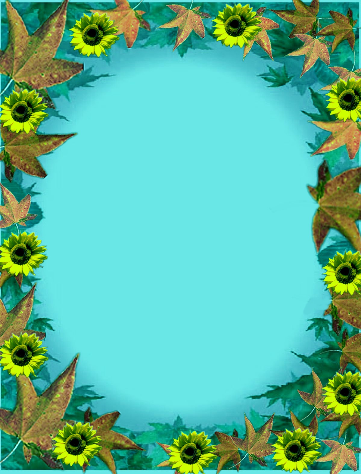 Beautiful Leaf Borders