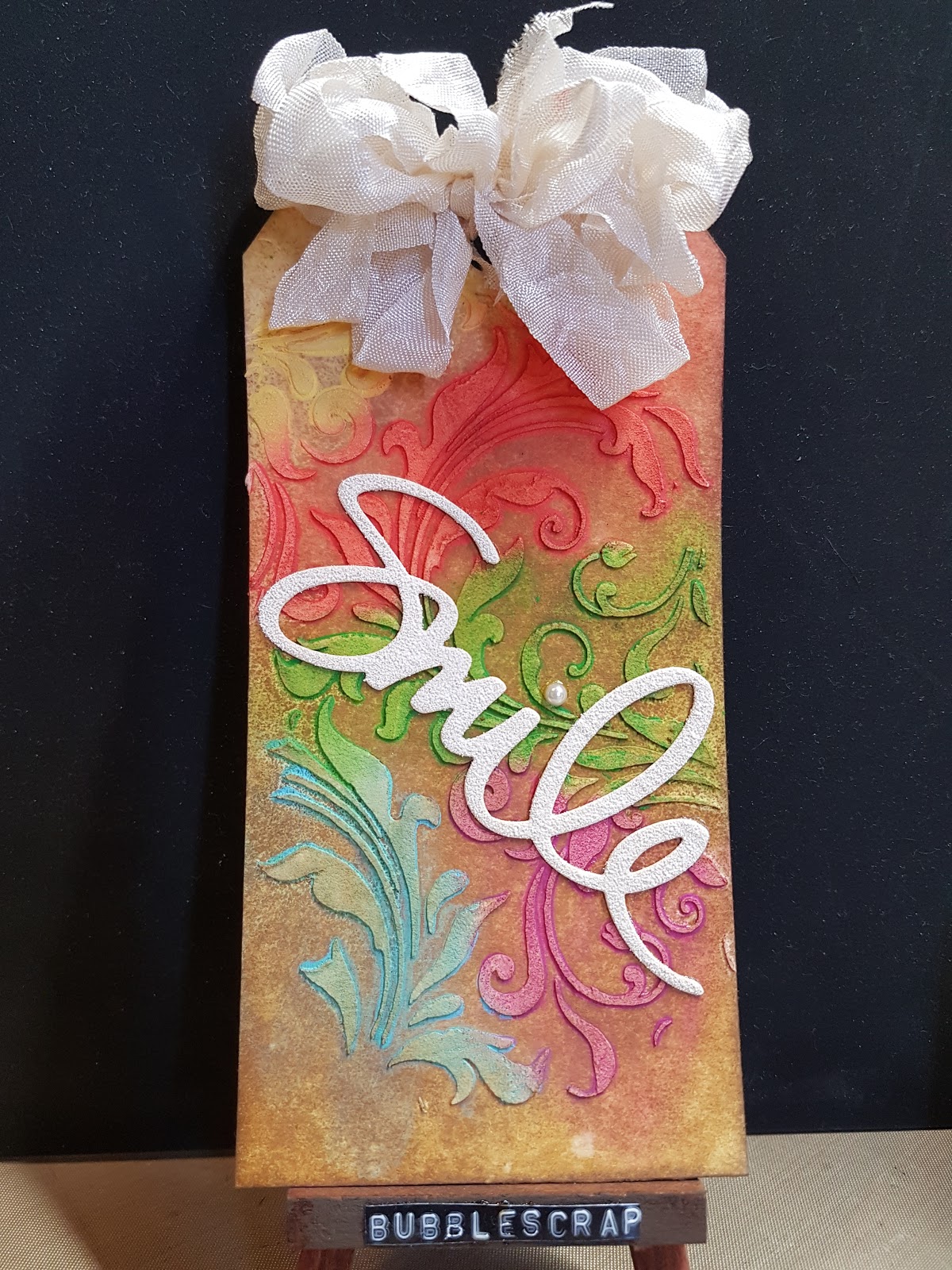 Craft projects by Bubblescrap: Emerald creek embossing powders