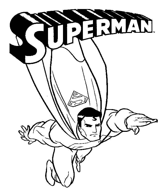 Printable Cartoons Colouring: Superman Coloring Pictures For Kids