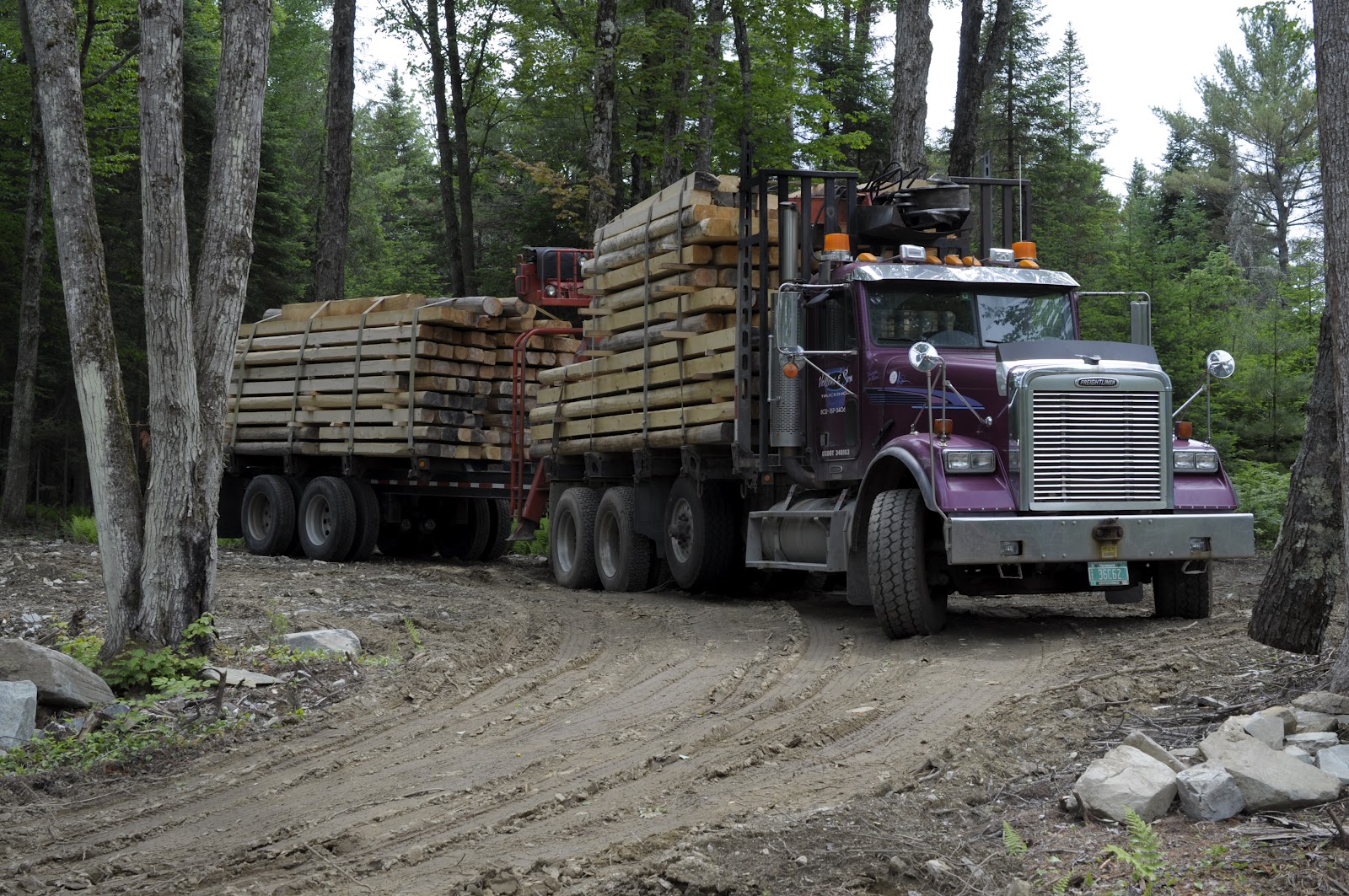 Vicky & Bob's Retirement Cabin Build: Log Delivery