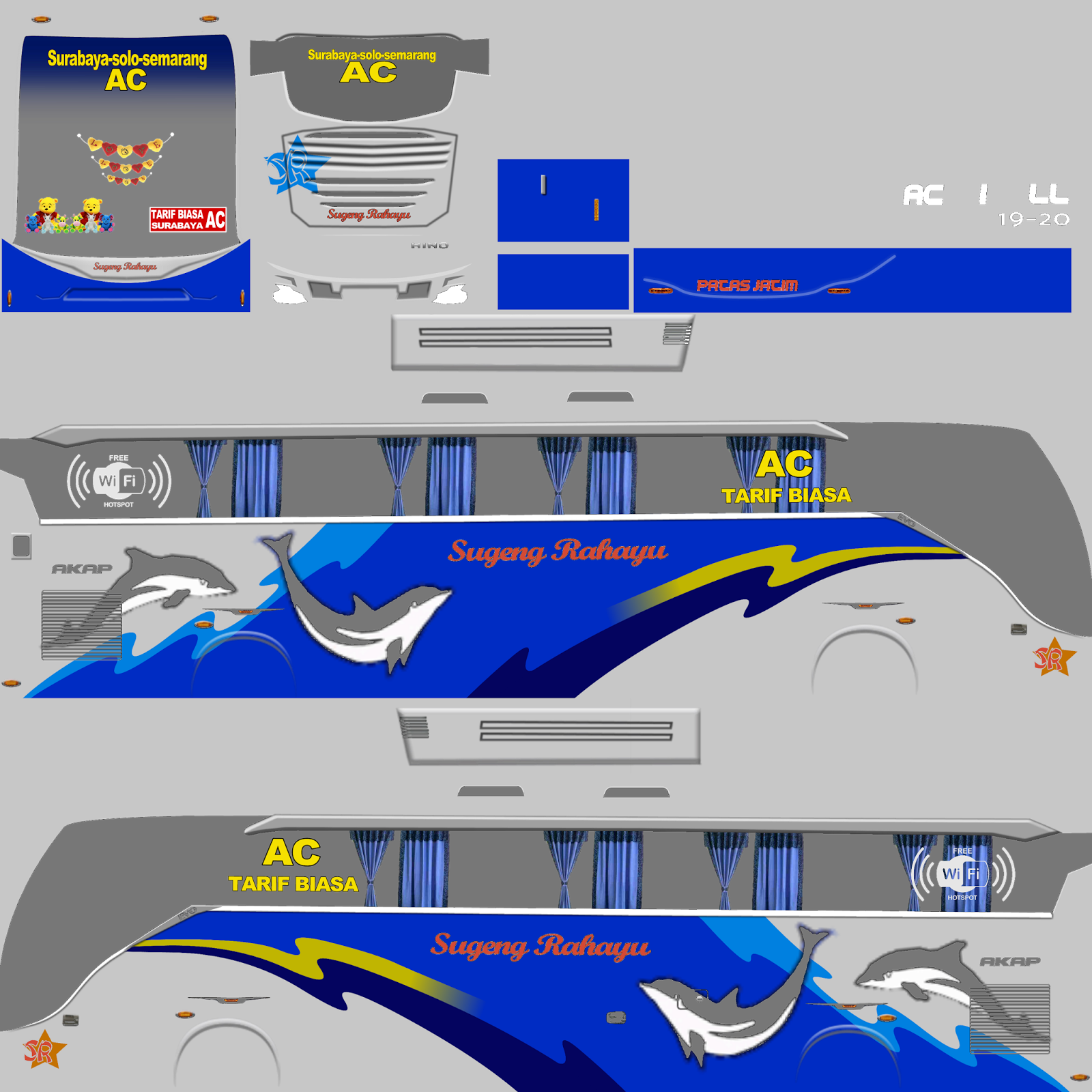 Kumpulan Livery Bus Simulator Indonesia V7 - Livery Bus Simulator