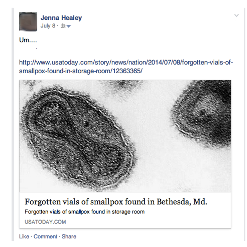 Laughing at Smallpox ~ AmericanScience: A Team Blog