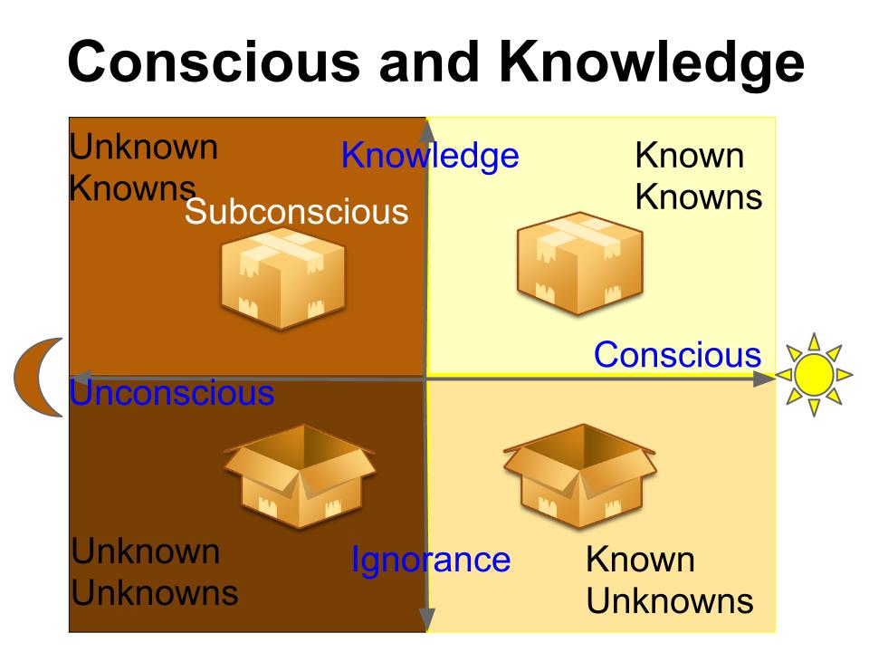 In pursuit of Ignorance : Conscious and Knowledge