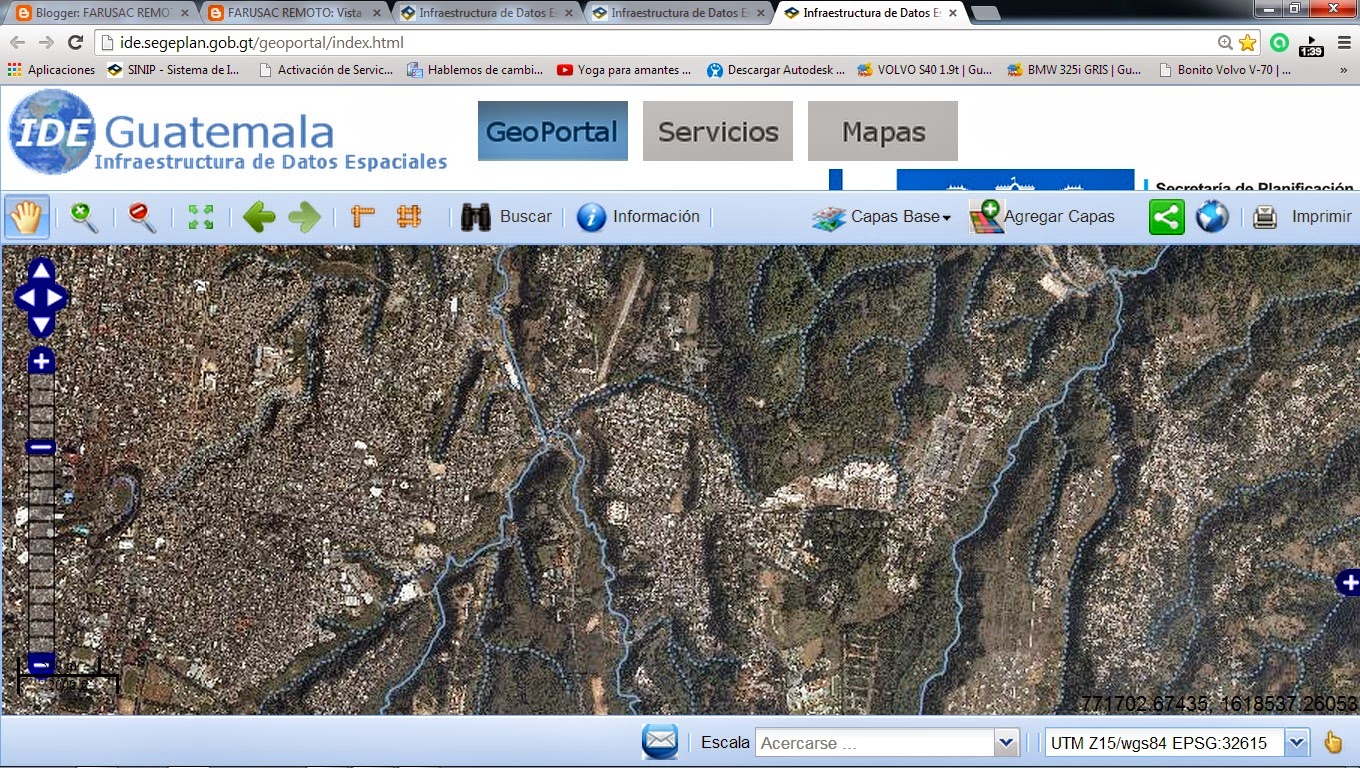 FARUSAC REMOTO: ORTOFOTOS DE GUATEMALA EN COORDENADAS