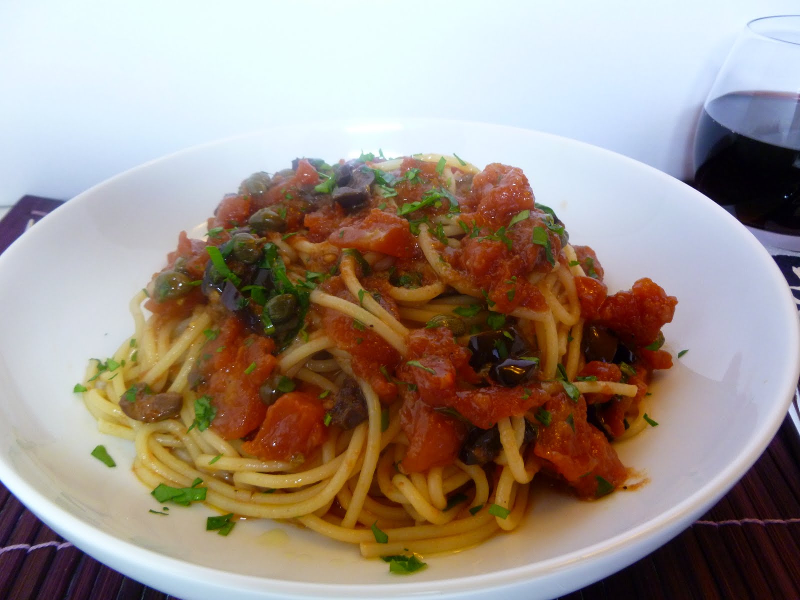 Vanilla Clouds and Lemon Drops: Requests {Spaghetti Puttanesca}