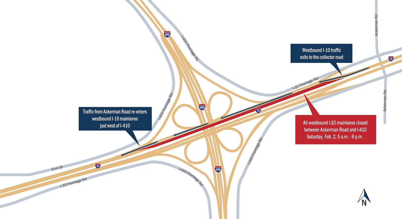 Go Ahead!: Major Mainlane Closures On I-10 In Far East San Antonio