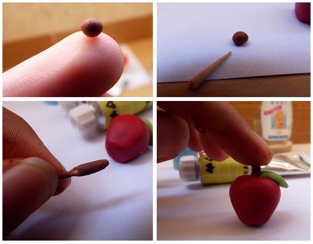 C is for CRAFT!: Homemade Air-dry clay recipe, and apple charm tutorial