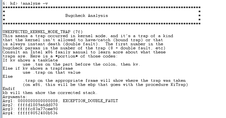 kochun's 블로그: [WINDBG]BUGCHECK 7F(kernel stack overflow)