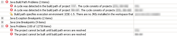 Strive To Know A Little About A Lot How To Remove Eclipse Error A Cycle Was Detected In The