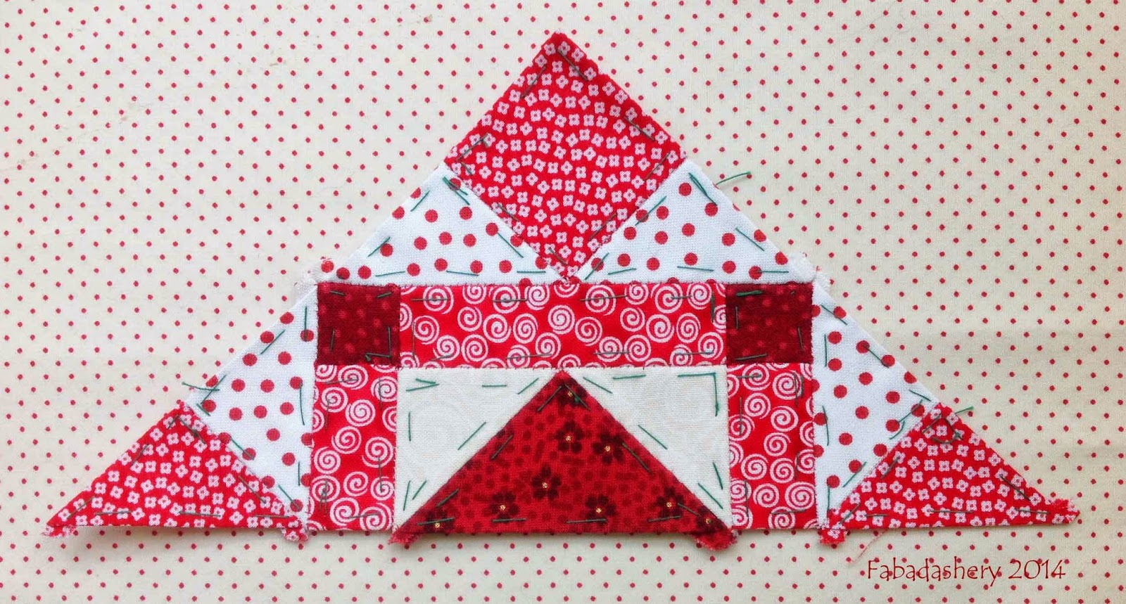 Fabadashery: Nearly Insane Quilt - Edge Block 97