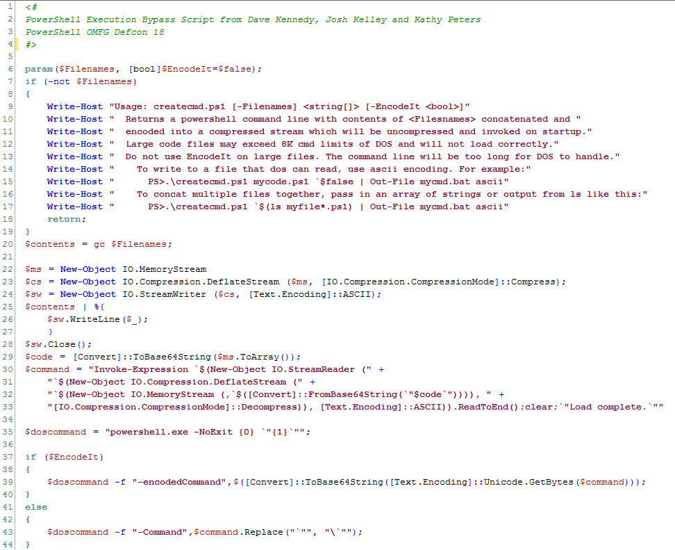 obscuresec: Command Injection to Code Execution with PowerShell
