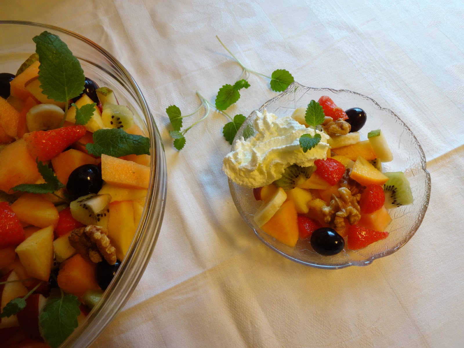 Edels Mat : Fruktsalat med vanilje & cognac