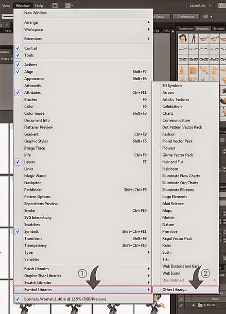 Use Symbol Library in Adobe Illustrator | ToonChar