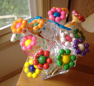 Too Stinkin' Cute: Gumball Flowers