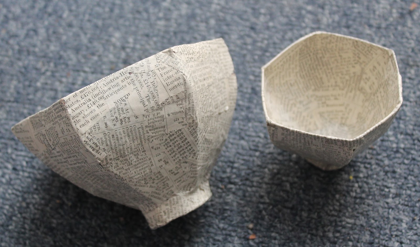 All of Me: Paper mache teacups