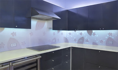 Cupboards Kitchen and Bath: Corian Illumination Series