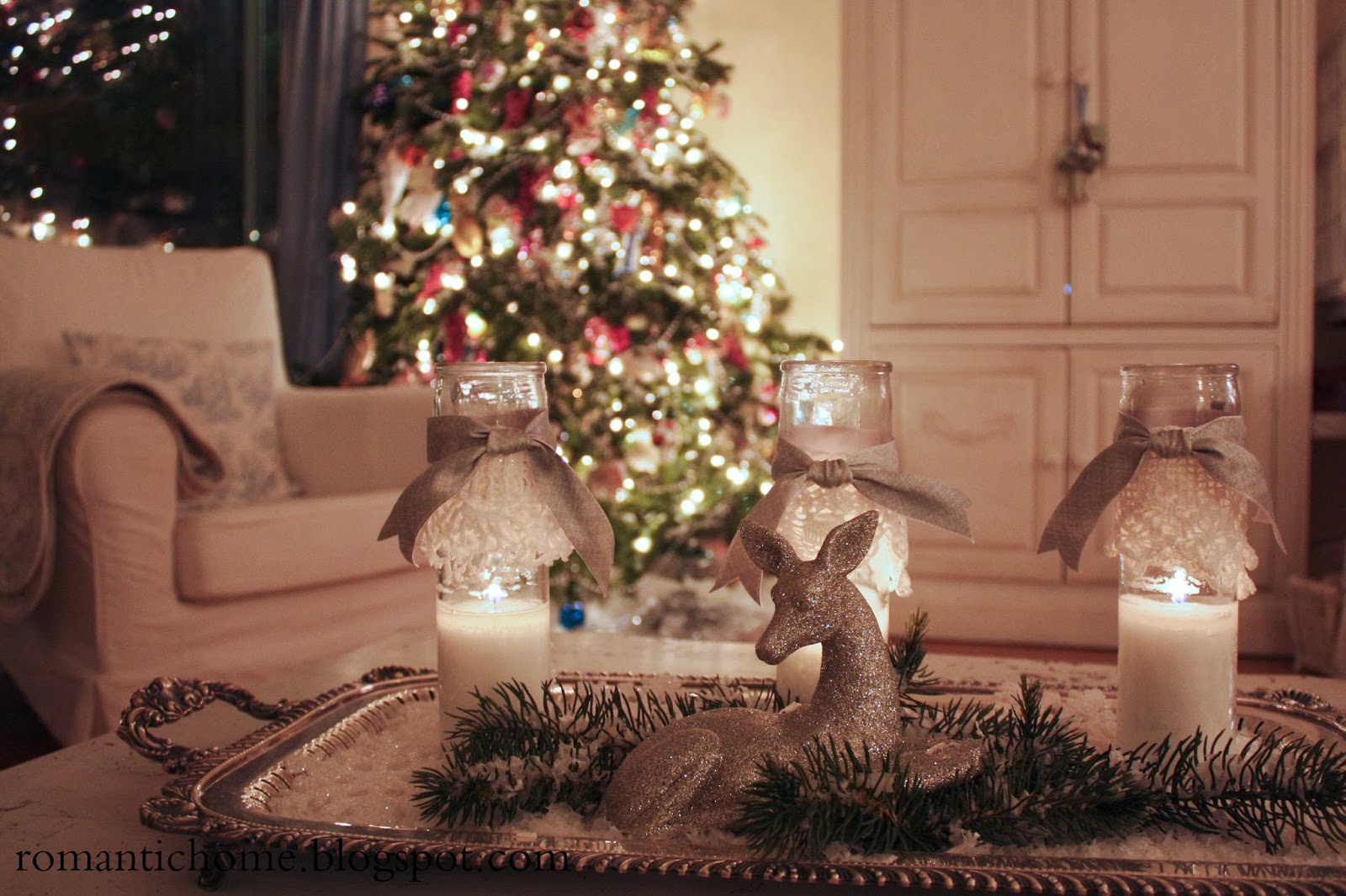 My Romantic Home: More Christmas Decor - Show and Tell Friday