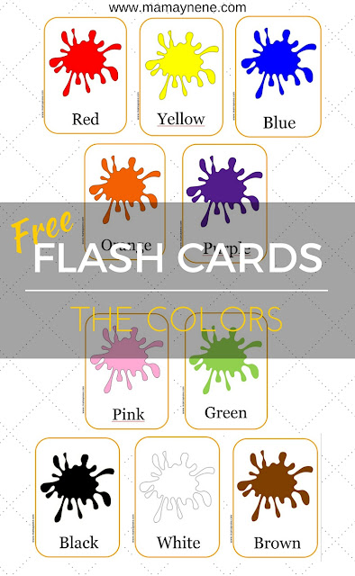 Free Flash Cards: The Colors | Mamá&nené - Maternidad y recursos educativos