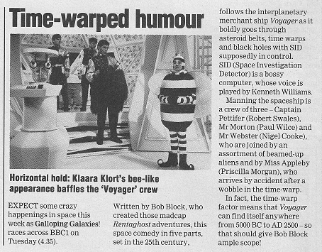 Curious British Telly: Galloping Galaxies