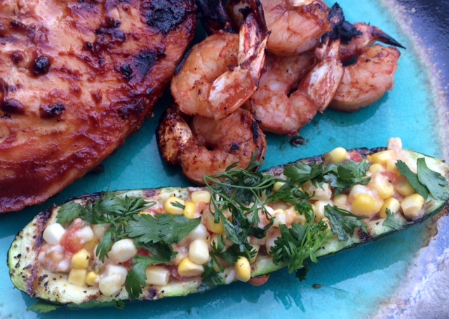 Let's Eat ... the Rainbow: Easy Grilled Stuffed Zucchini