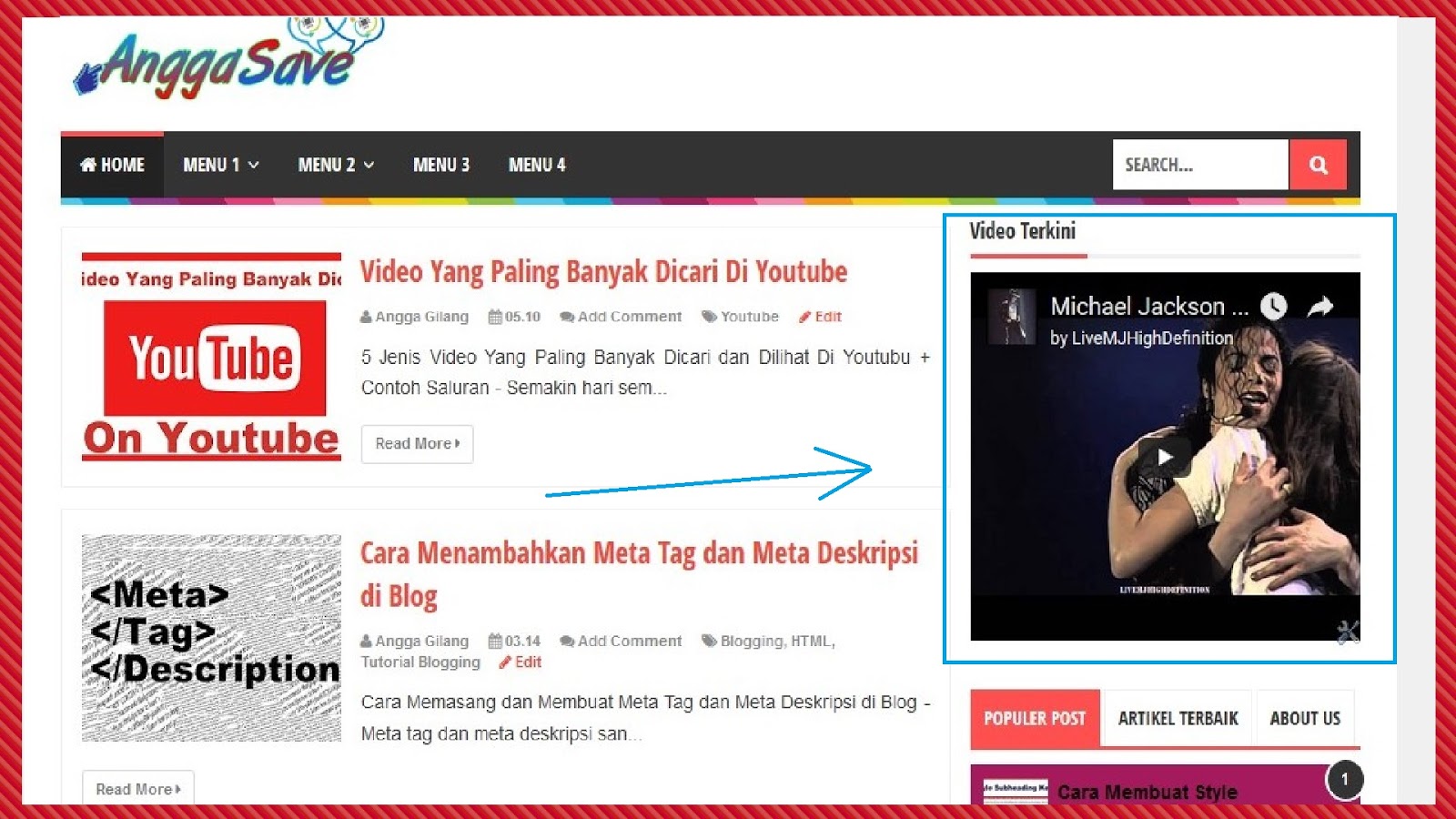 Cara Memasang Widget Video Youtube Di Sidebar Blog - Tipsappbaru