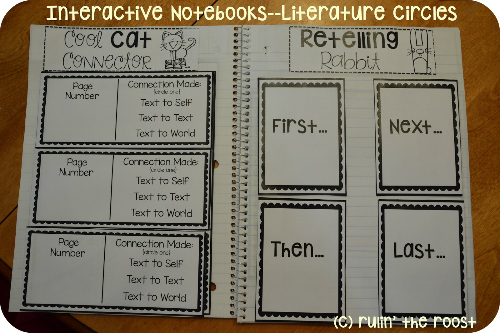 Rulin' The Roost: Literature Circles in Primary--Interactive Notebook ...